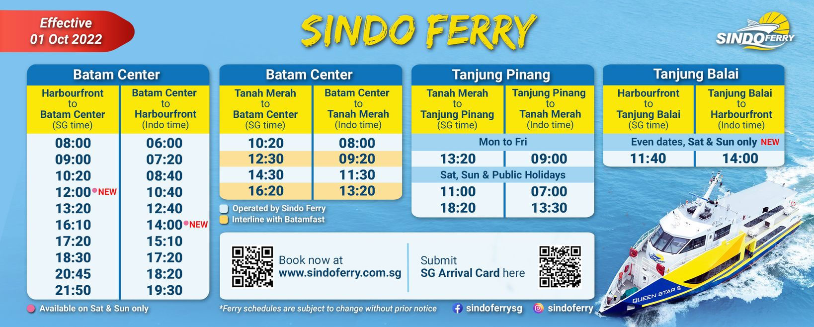 Jadwal Keberangkatan Sindo Ferry dari dan ke Singapura - Metropolis