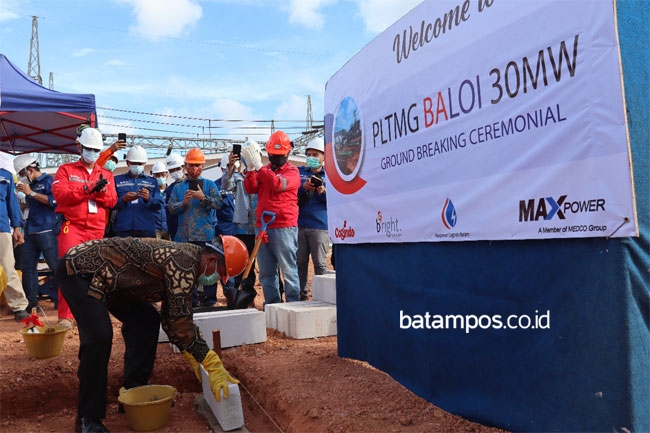 bright PLN Batam dan Maxpower Indonesia lakukan Ground Breaking PLTMG ...